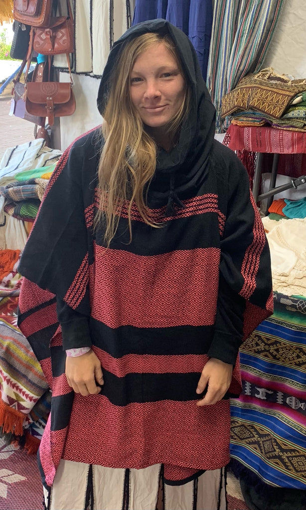 Carmen Cowl Neck Poncho – Lobos Del Mar Clothing